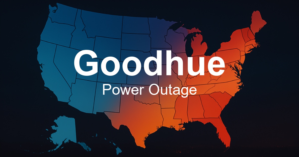 Goodhue Power Outages - Live Outage Map & Current Status