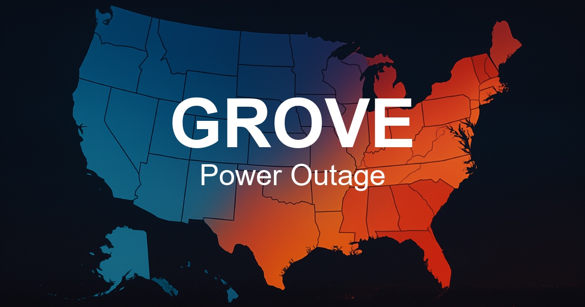 GROVE Power Outages - Live Outage Map & Current Status