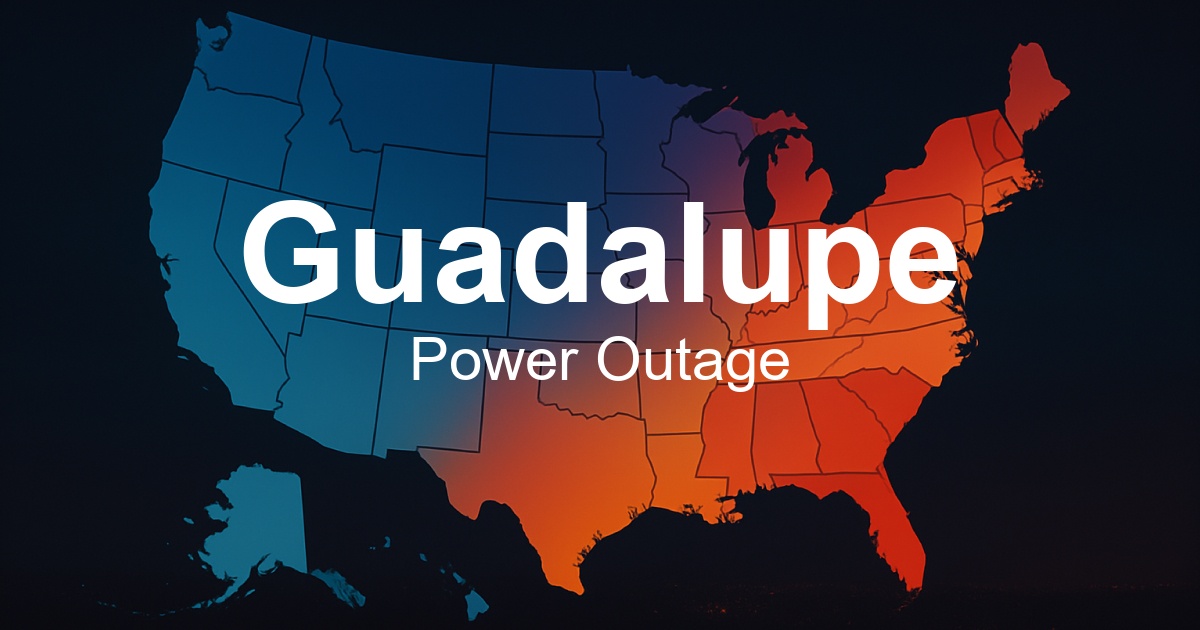 Guadalupe Power Outages - Live Outage Map & Current Status