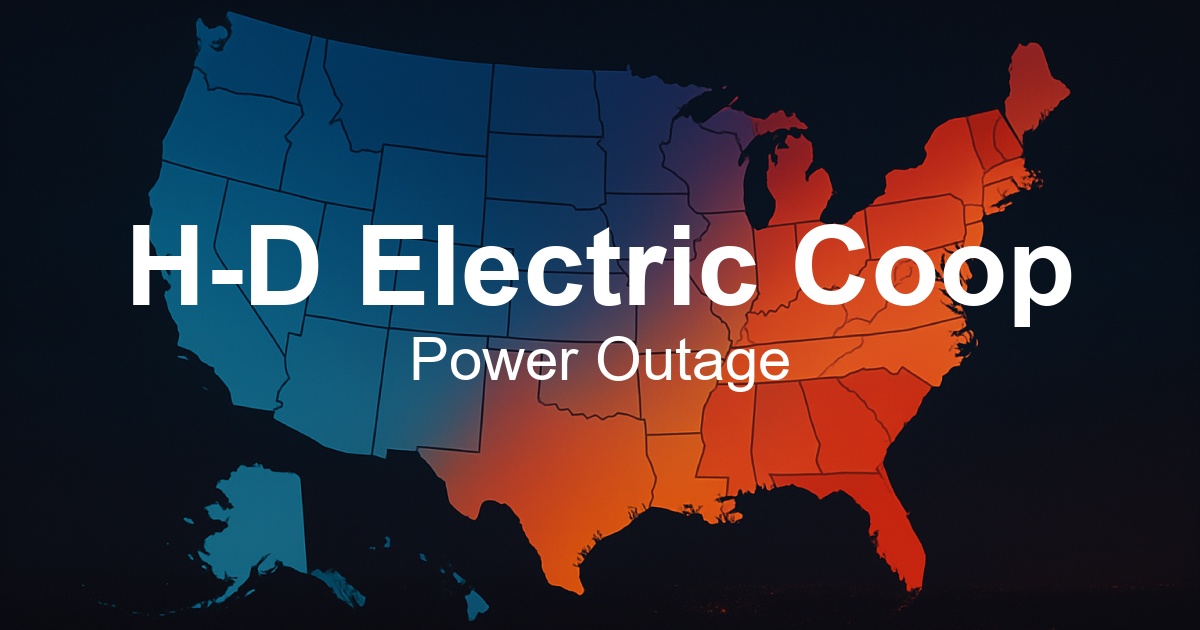 H-D Electric Coop Power Outages - Live Outage Map & Current Status