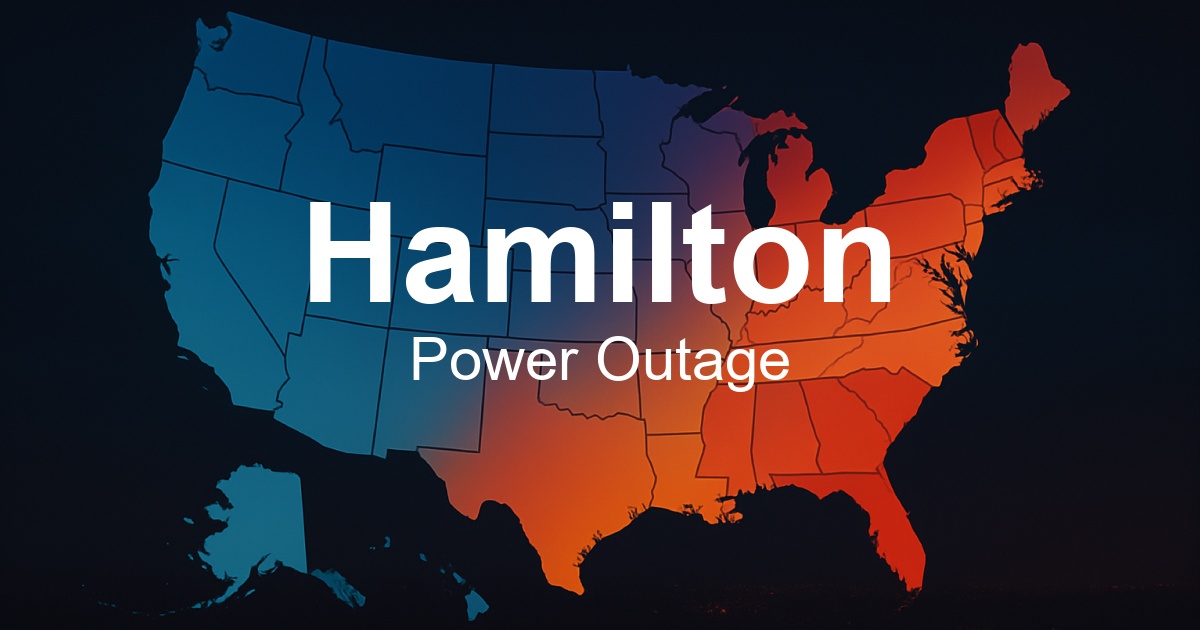 Hamilton Power Outages - Live Outage Map & Current Status