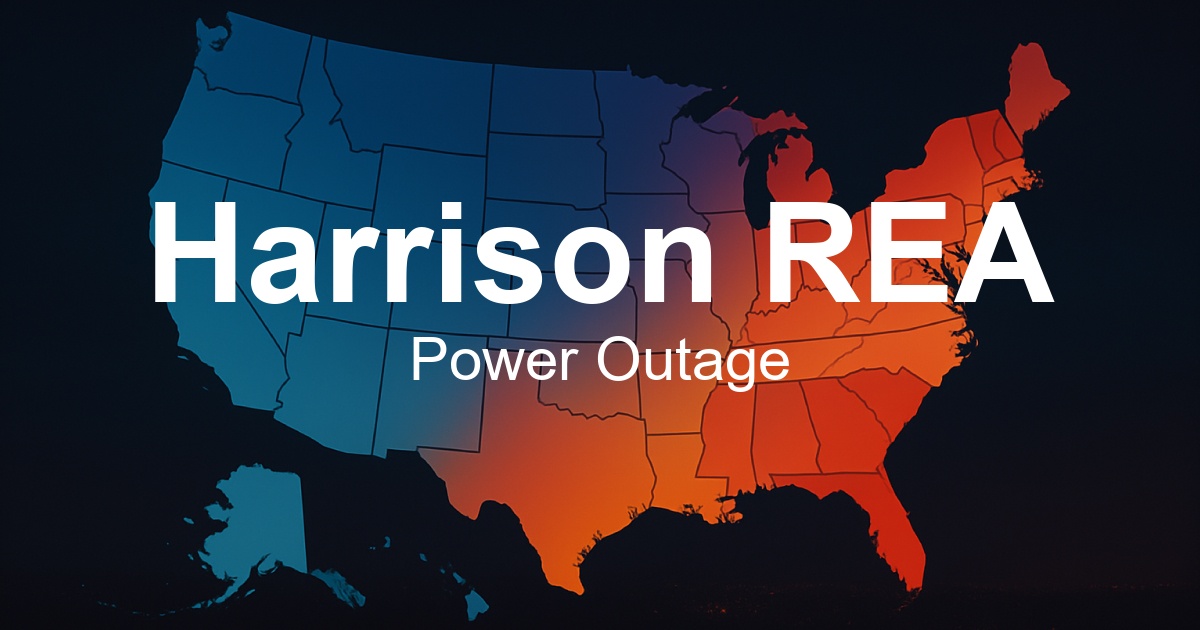 Harrison REA Power Outages - Live Outage Map & Current Status