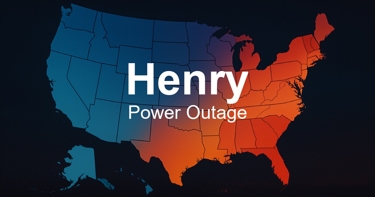 Henry Power Outages - Live Outage Map & Current Status