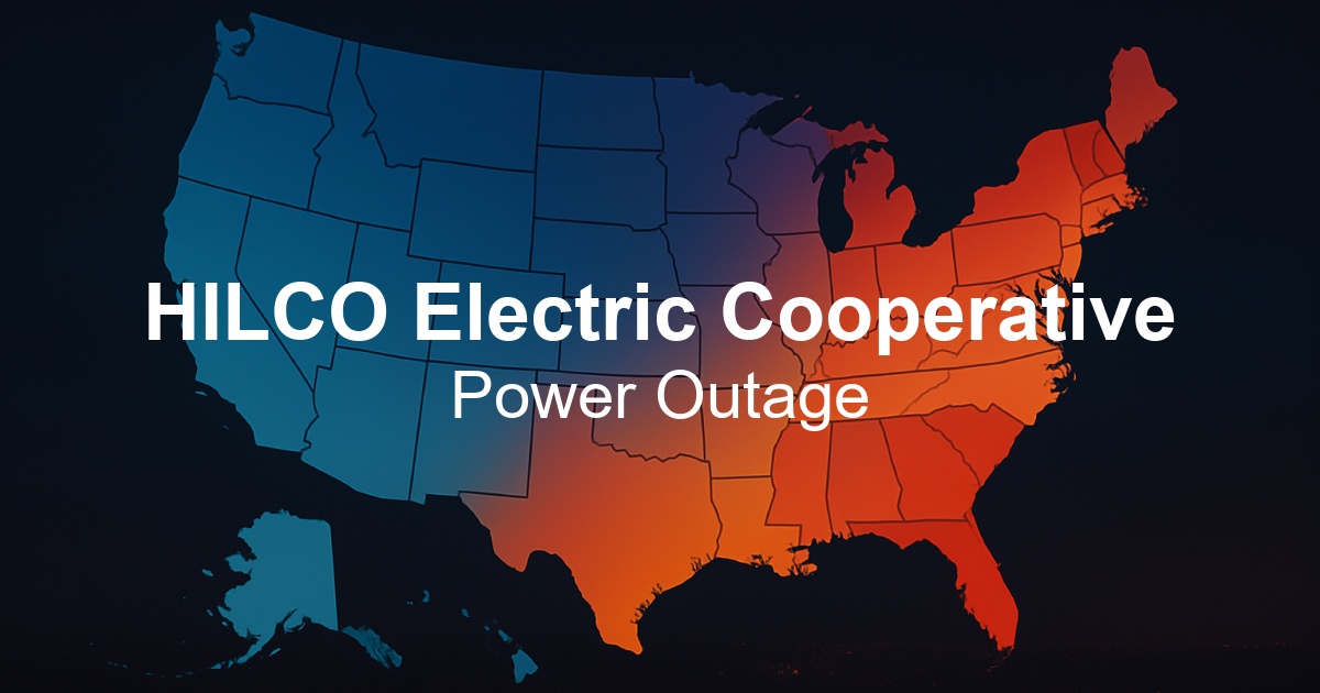HILCO Electric Cooperative Power Outages - Live Outage Map & Current Status