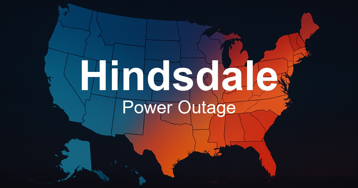 Hindsdale Power Outages - Live Outage Map & Current Status