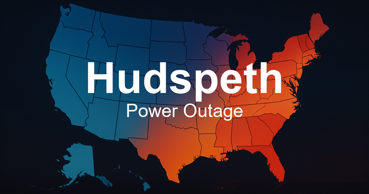 Hudspeth Power Outages - Live Outage Map & Current Status