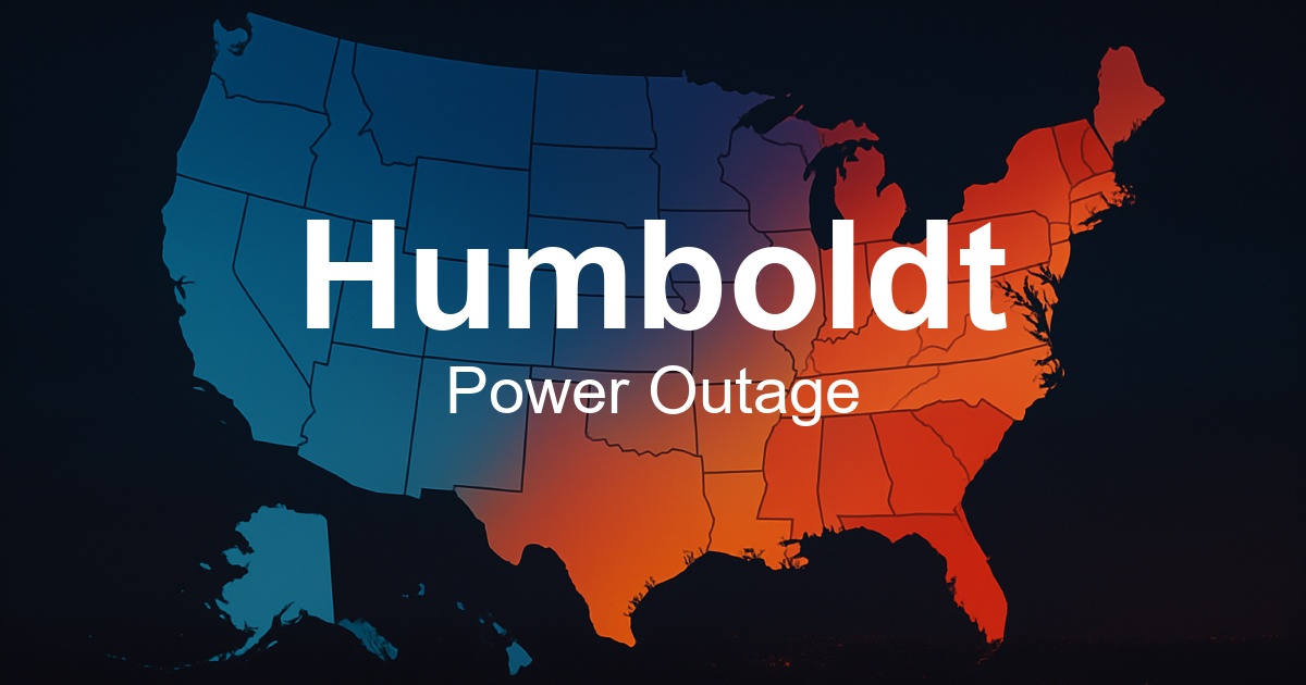 Humboldt Power Outages - Live Outage Map & Current Status