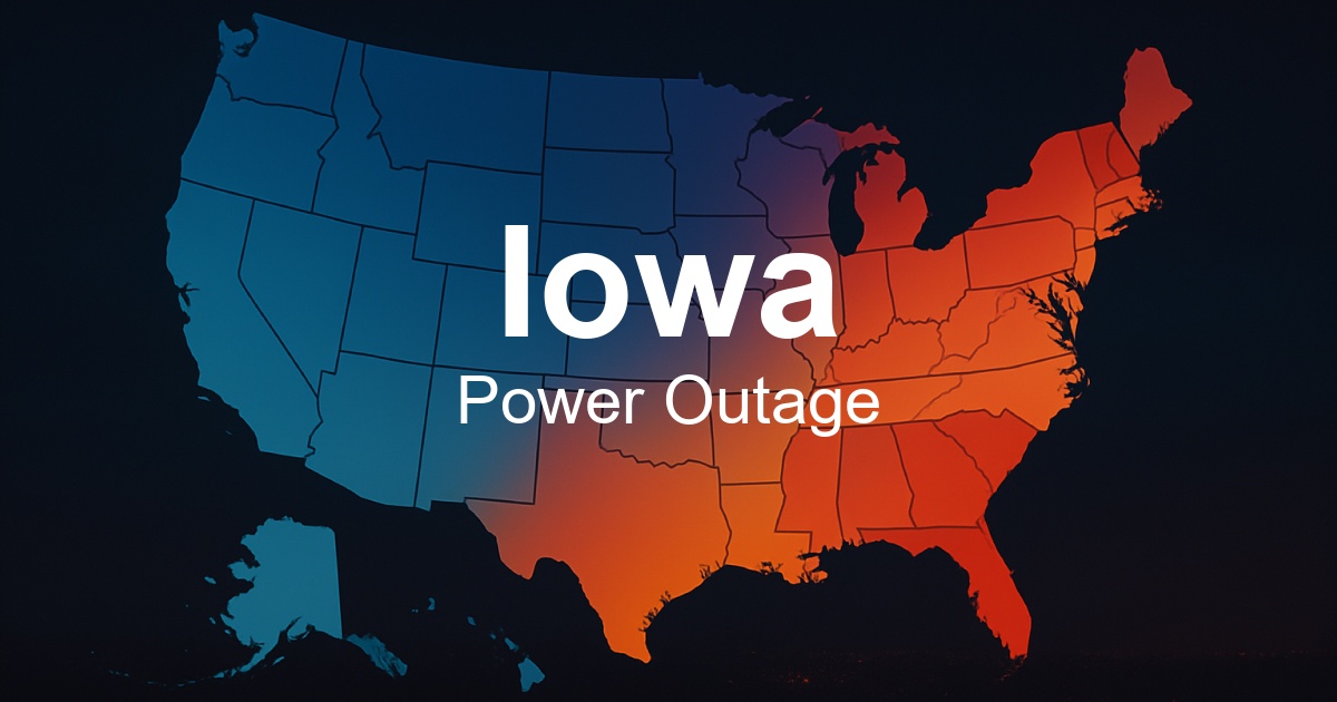 Iowa Power Outages - Live Outage Map & Current Status