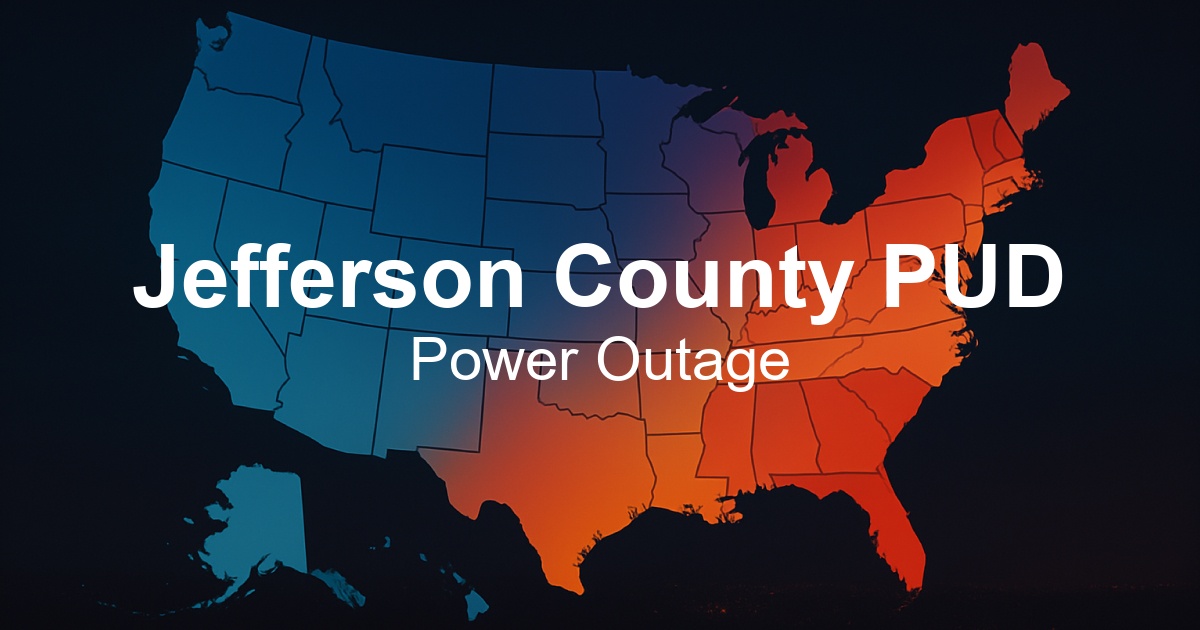 Jefferson County PUD Power Outages - Live Outage Map & Current Status
