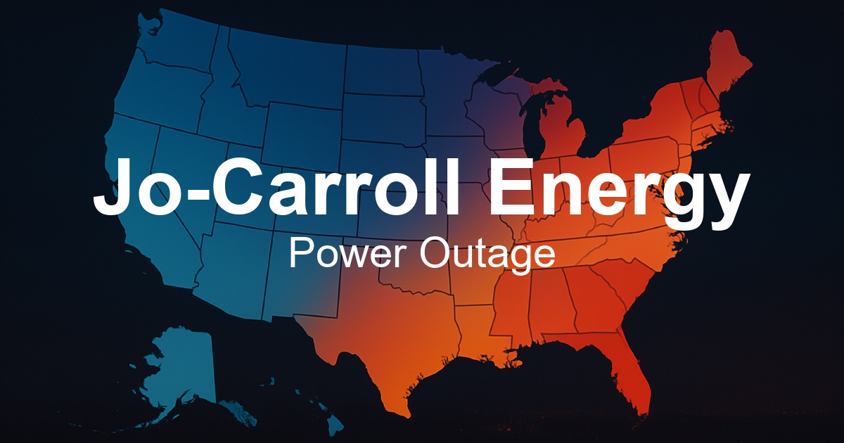 Jo-Carroll Energy Power Outages - Live Outage Map & Current Status