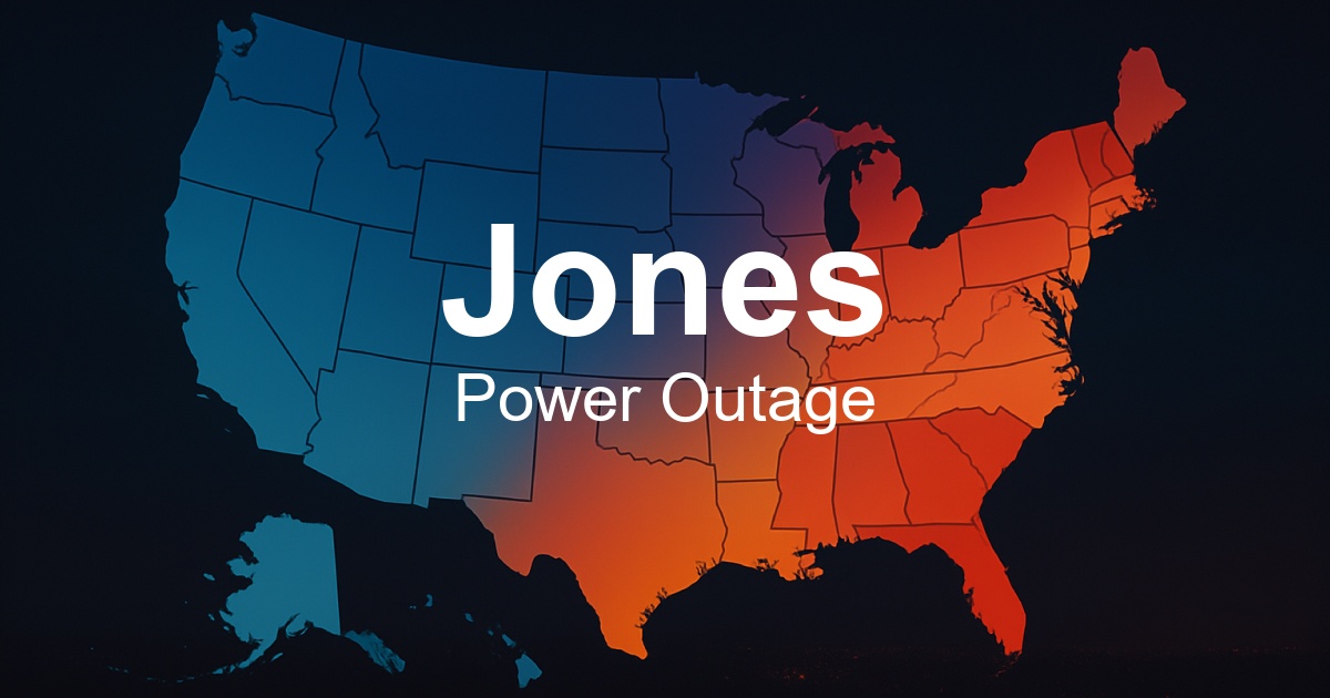 Jones Power Outages - Live Outage Map & Current Status