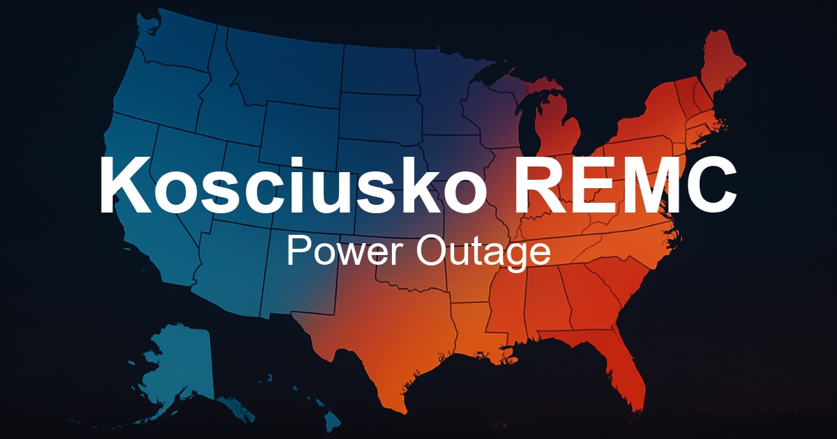 Kosciusko REMC Power Outages - Live Outage Map & Current Status