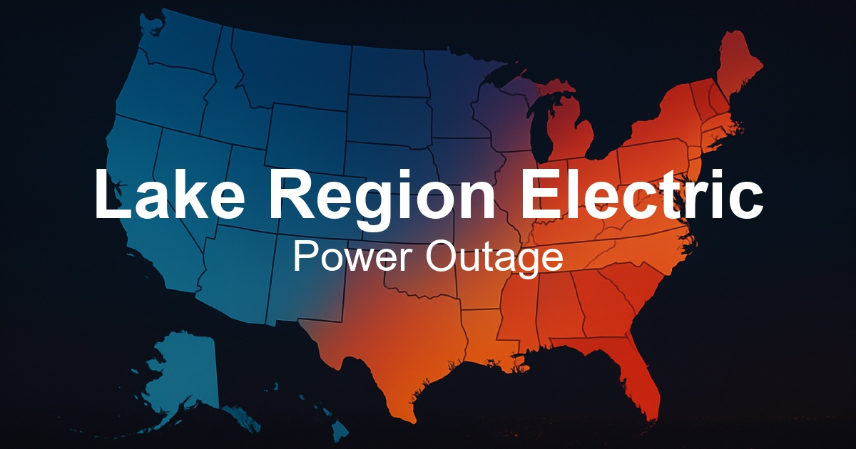 Lake Region Electric Power Outages - Live Outage Map & Current Status