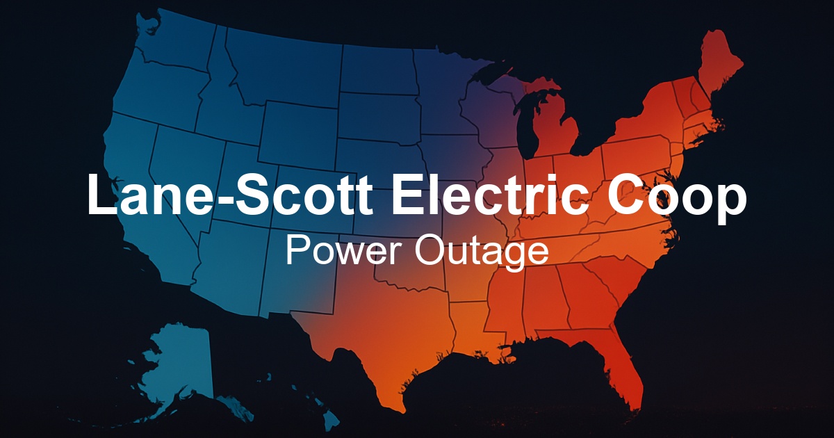 Lane-Scott Electric Coop Power Outages - Live Outage Map & Current Status