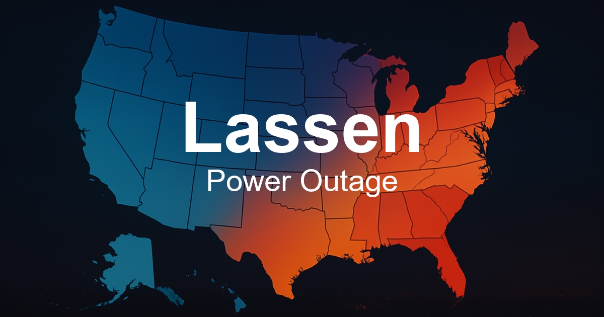 Lassen Power Outages - Live Outage Map & Current Status