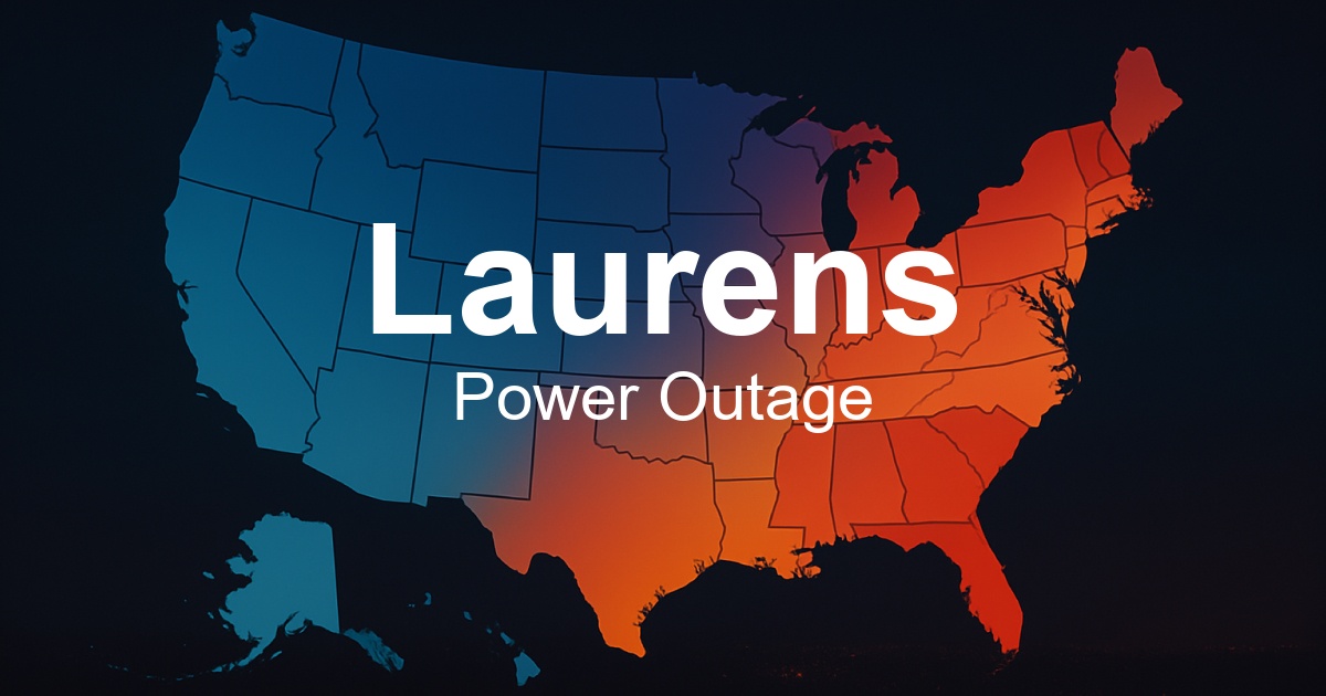 Laurens Power Outages - Live Outage Map & Current Status
