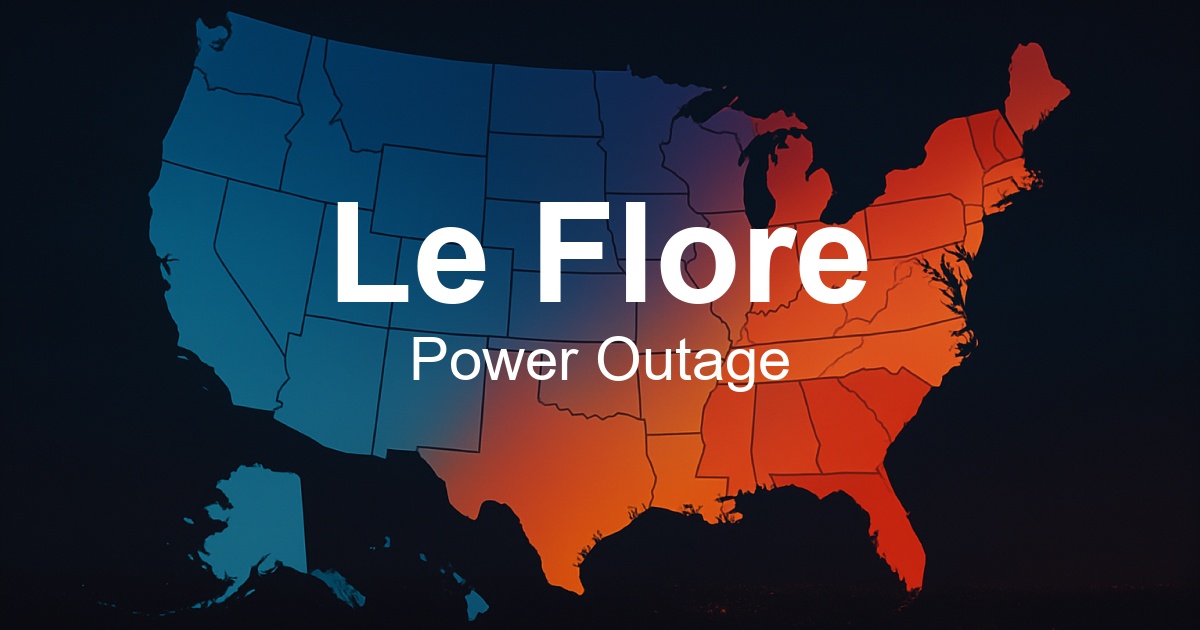 Le Flore Power Outages - Live Outage Map & Current Status