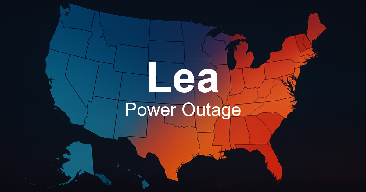 Lea Power Outages - Live Outage Map & Current Status