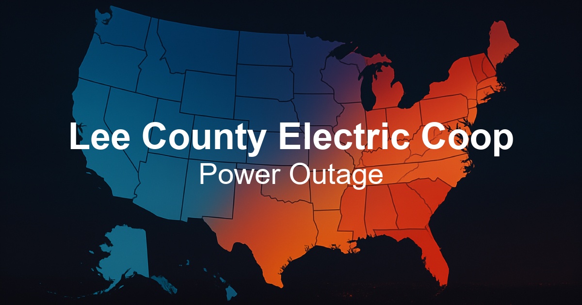 Lee County Electric Coop Power Outages - Live Outage Map & Current Status