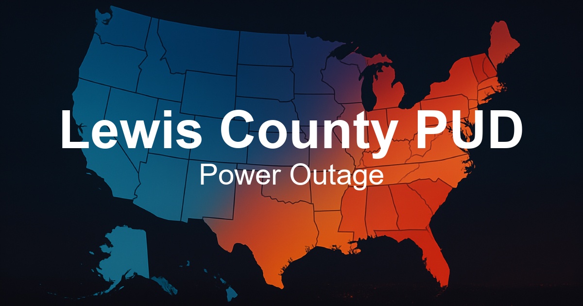 Lewis County PUD Power Outages - Live Outage Map & Current Status