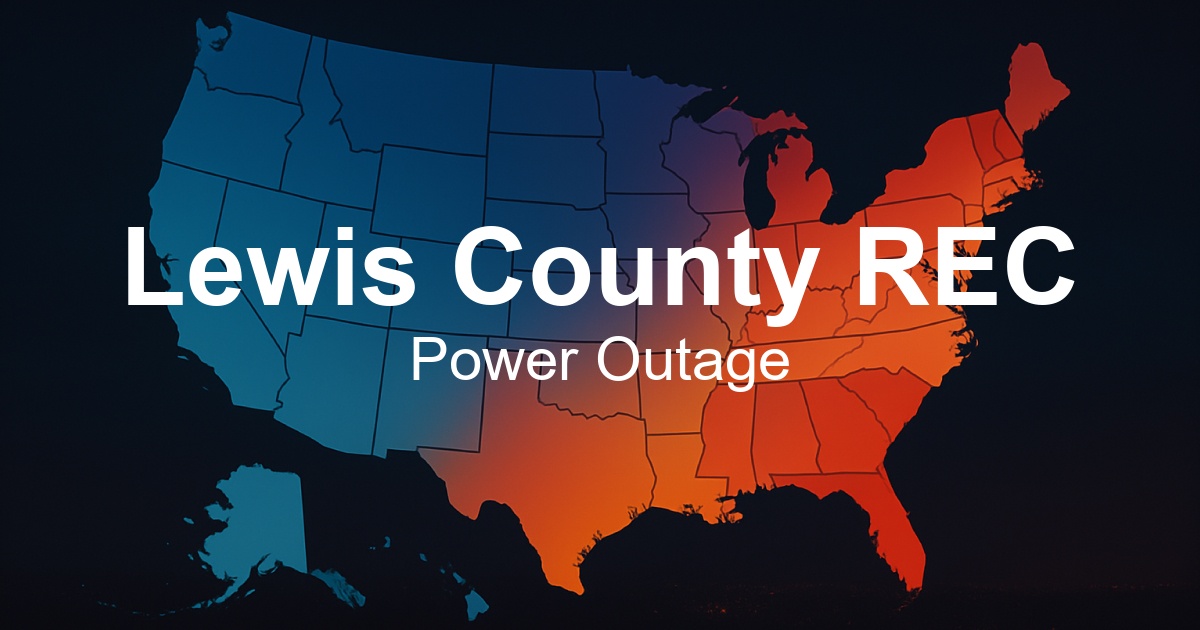 Lewis County REC Power Outages - Live Outage Map & Current Status