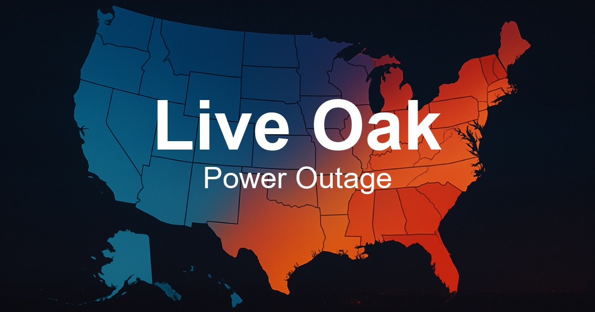 Live Oak Power Outages - Live Outage Map & Current Status