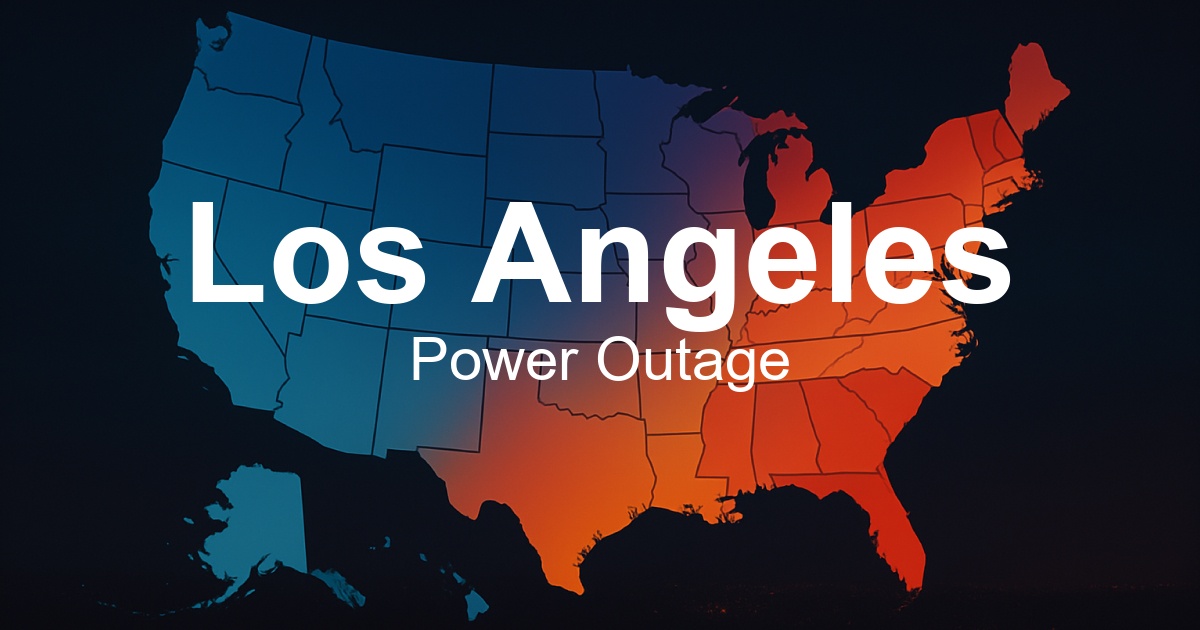 Los Angeles Power Outages - Live Outage Map & Current Status