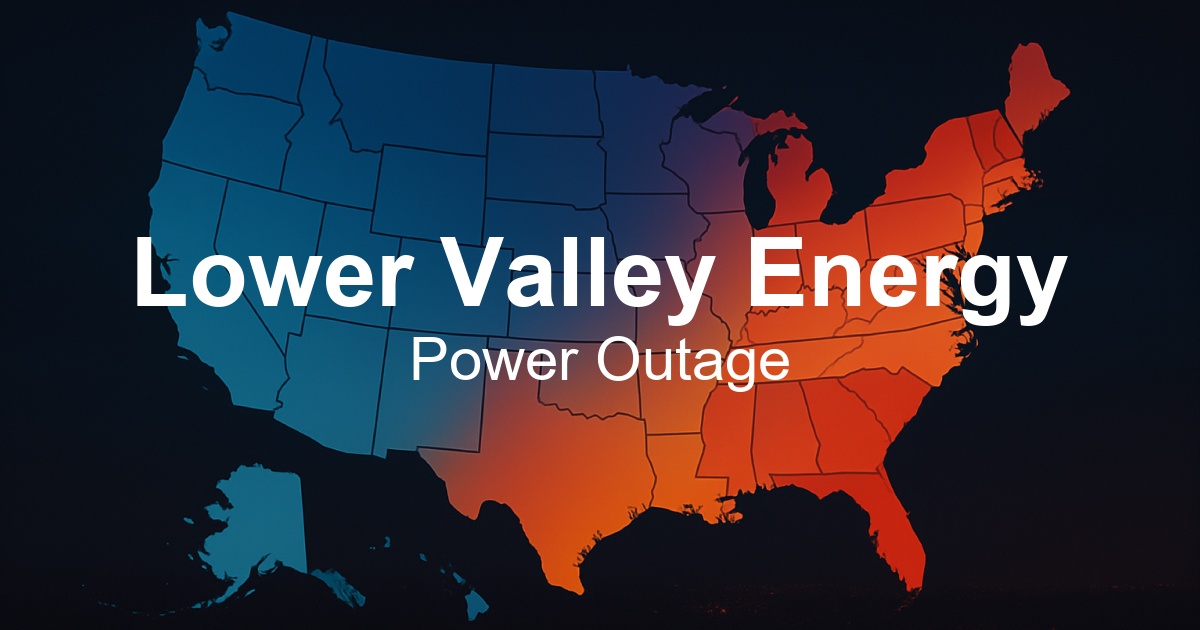 Lower Valley Energy Power Outages - Live Outage Map & Current Status