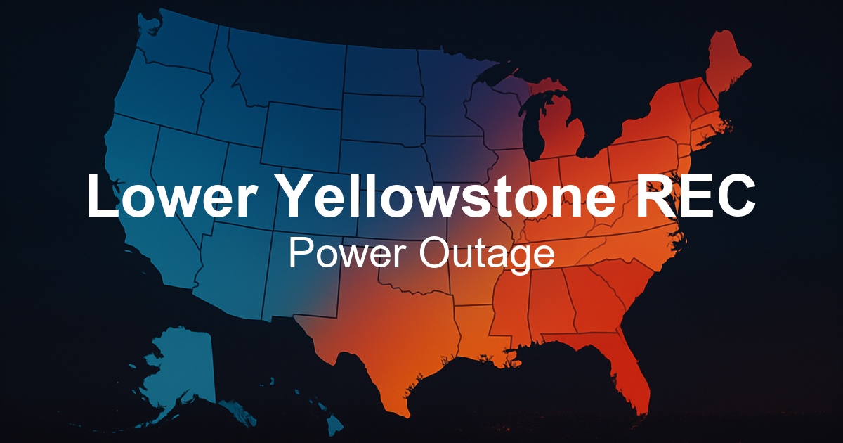 Lower Yellowstone REC Power Outages - Live Outage Map & Current Status