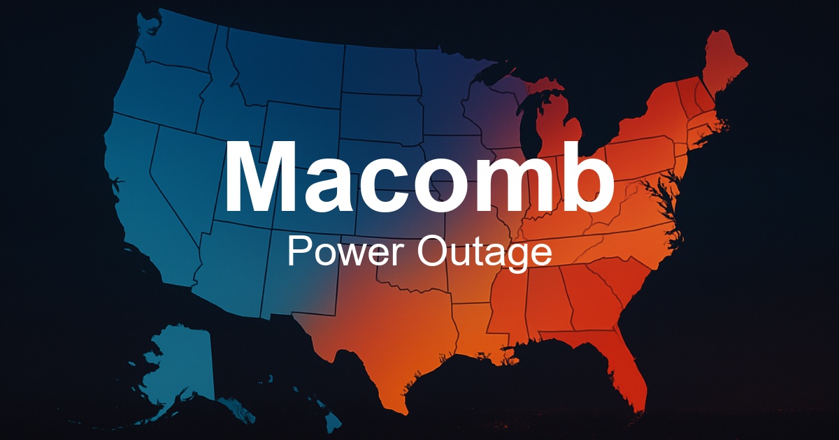Macomb Power Outages - Live Outage Map & Current Status