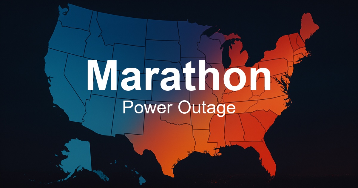 Marathon Power Outages - Live Outage Map & Current Status