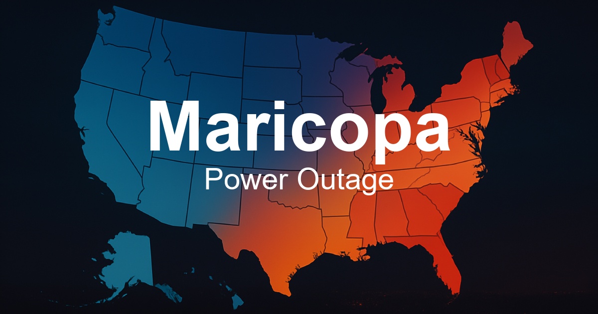 Maricopa Power Outages - Live Outage Map & Current Status