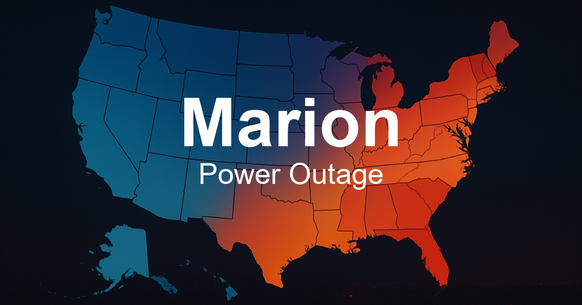 Marion Power Outages - Live Outage Map & Current Status
