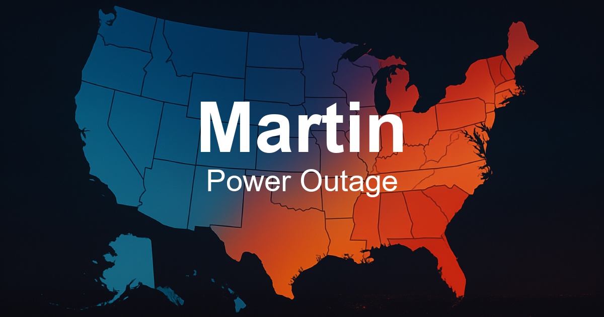Martin Power Outages - Live Outage Map & Current Status