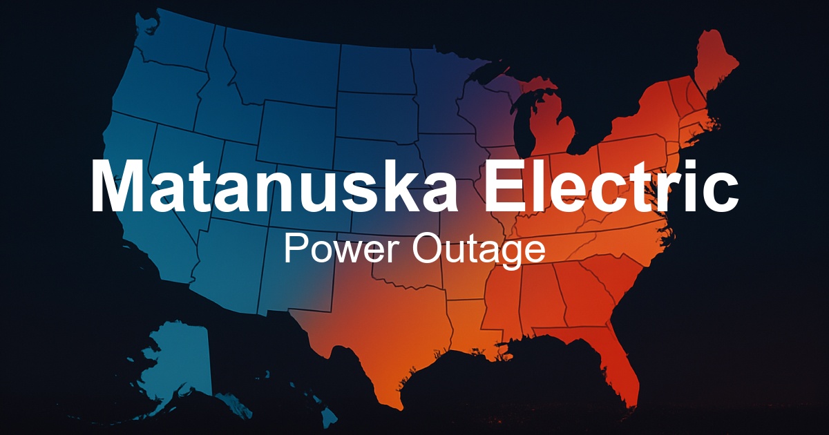 Matanuska Electric Power Outages - Live Outage Map & Current Status