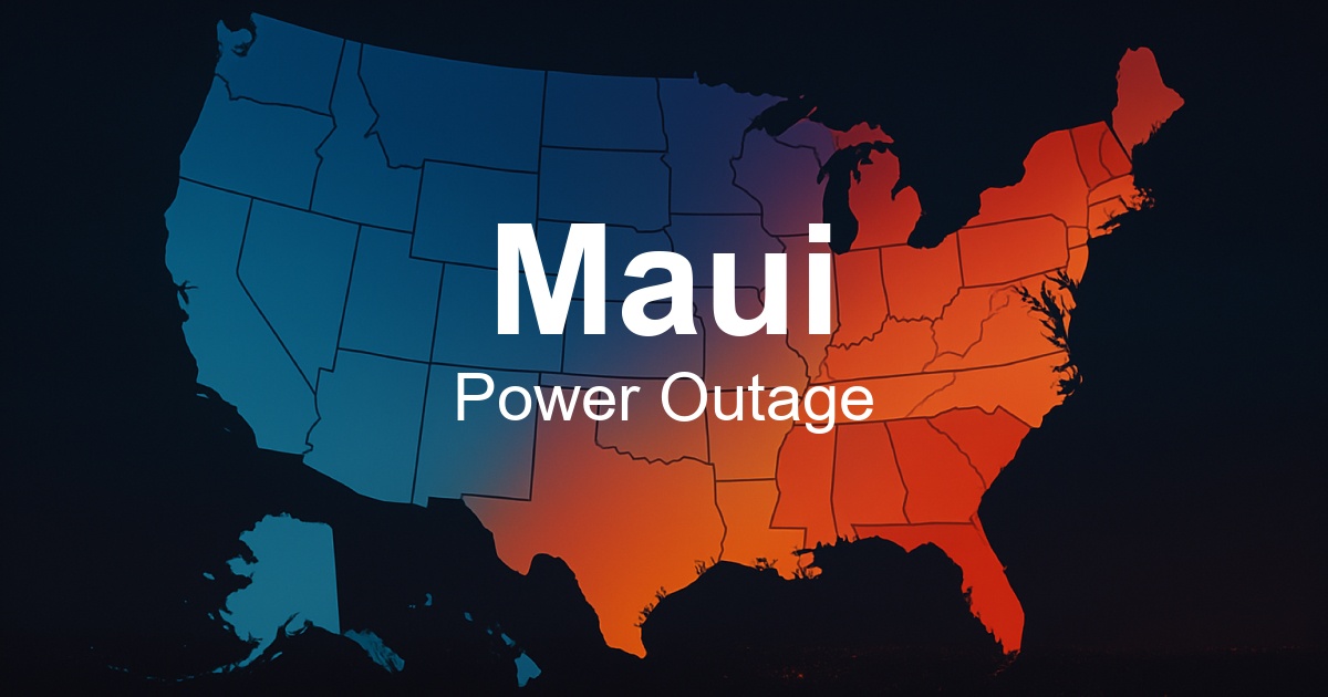 Maui Power Outages - Live Outage Map & Current Status