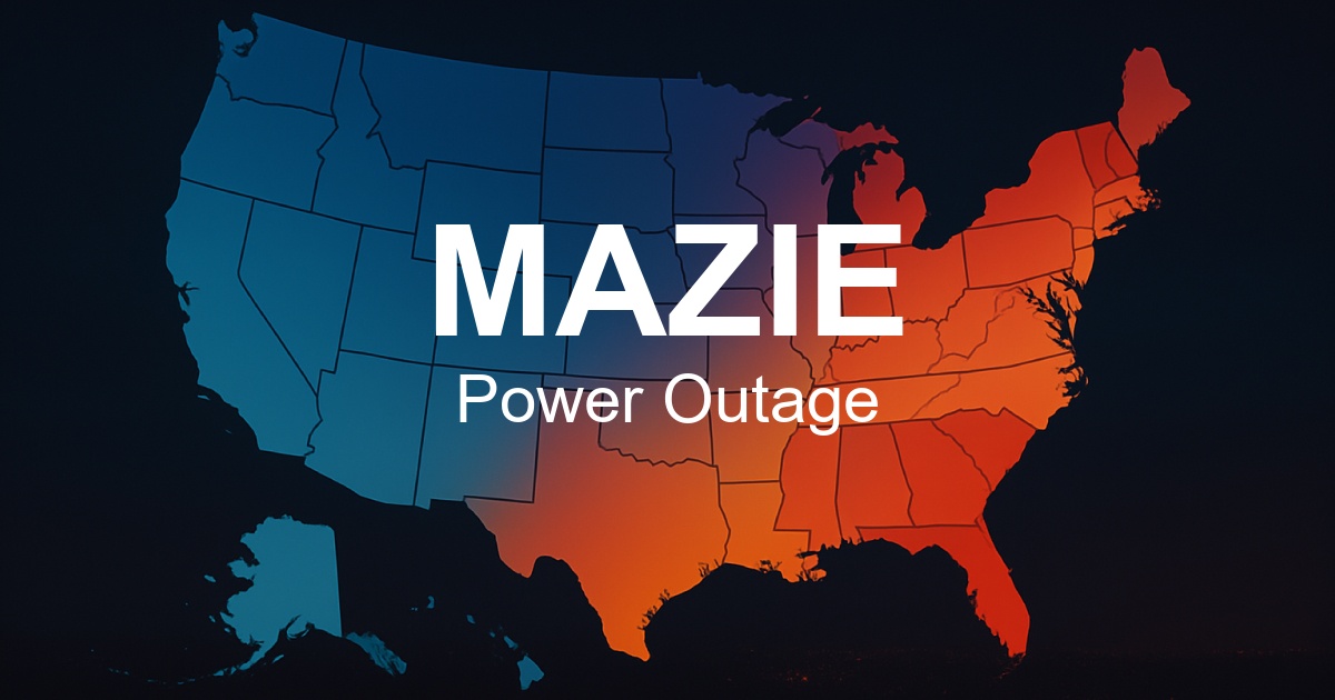 MAZIE Power Outages - Live Outage Map & Current Status
