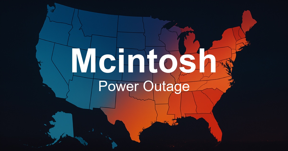 Mcintosh Power Outages - Live Outage Map & Current Status