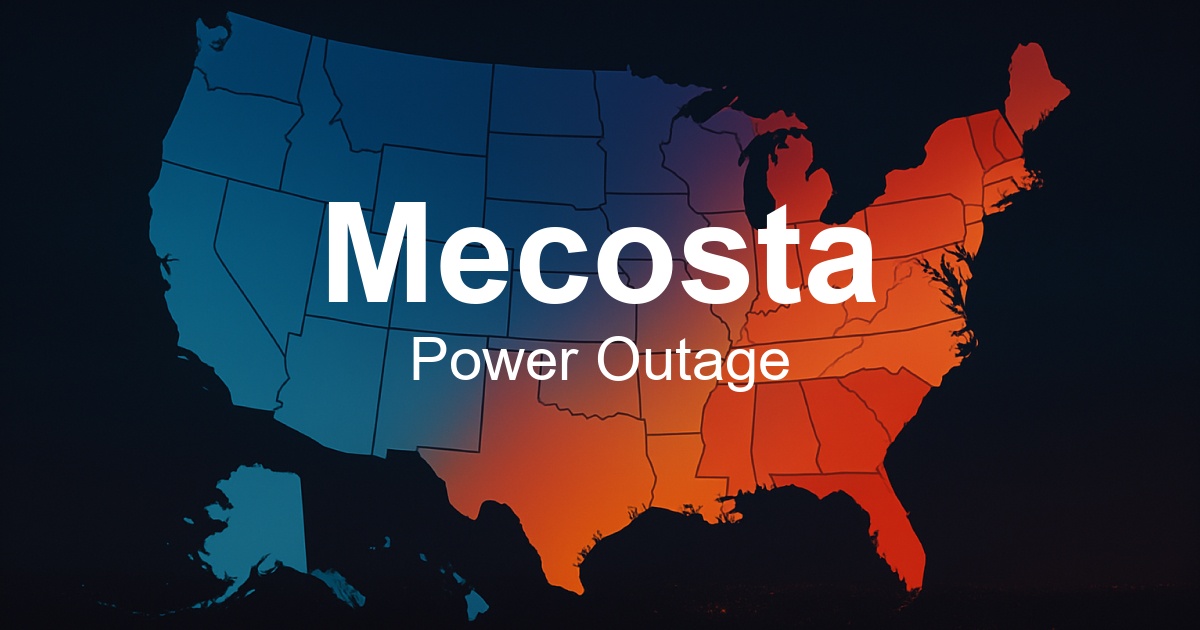 Mecosta Power Outages - Live Outage Map & Current Status