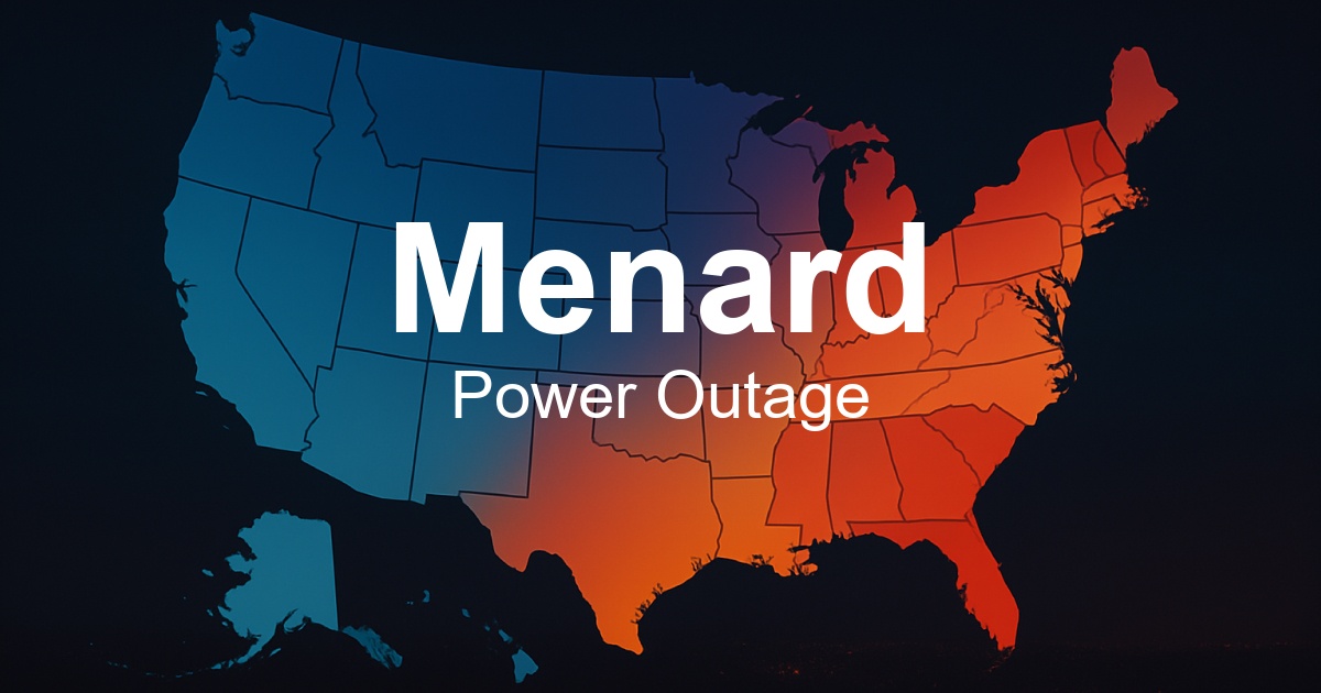 Menard Power Outages - Live Outage Map & Current Status