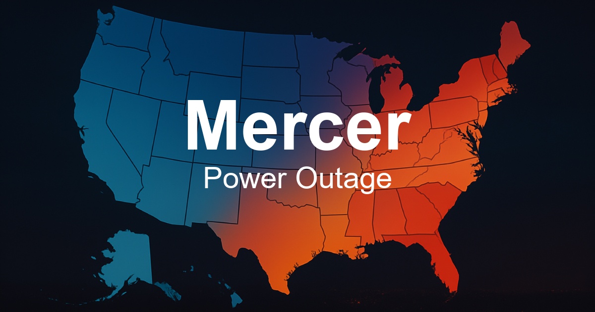 Mercer Power Outages - Live Outage Map & Current Status