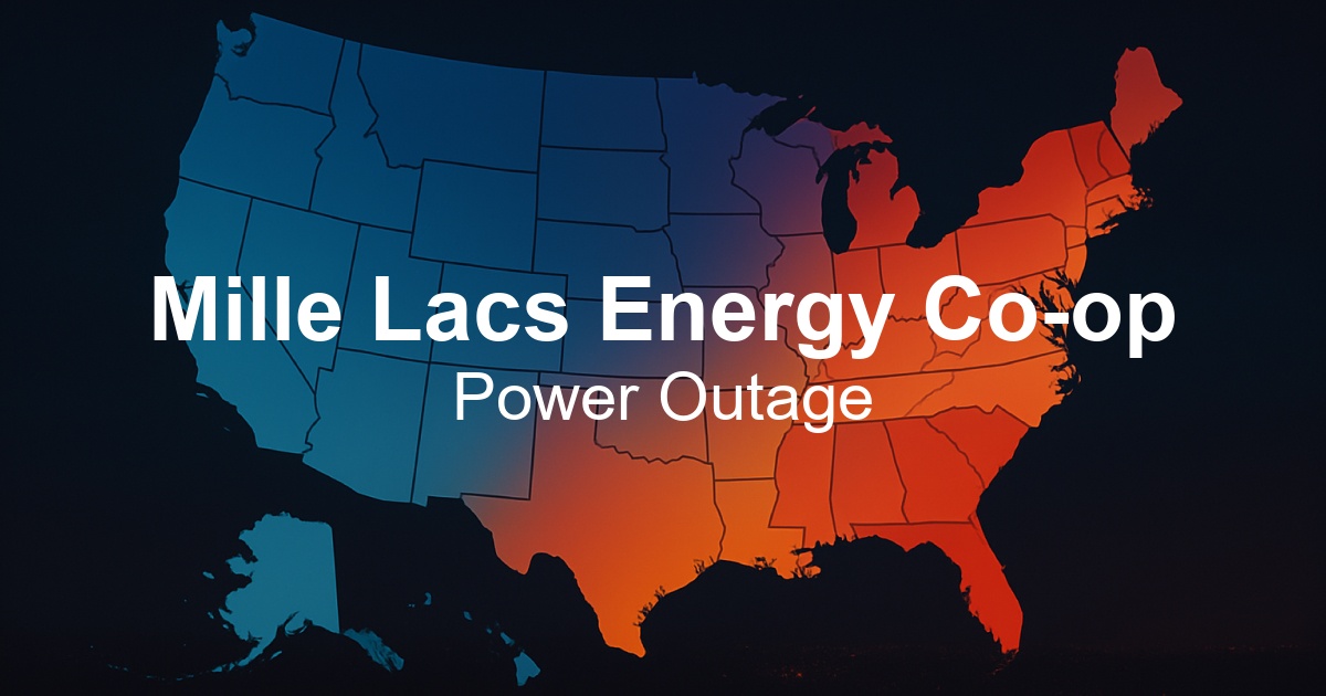 Mille Lacs Energy Co-op Power Outages - Live Outage Map & Current Status