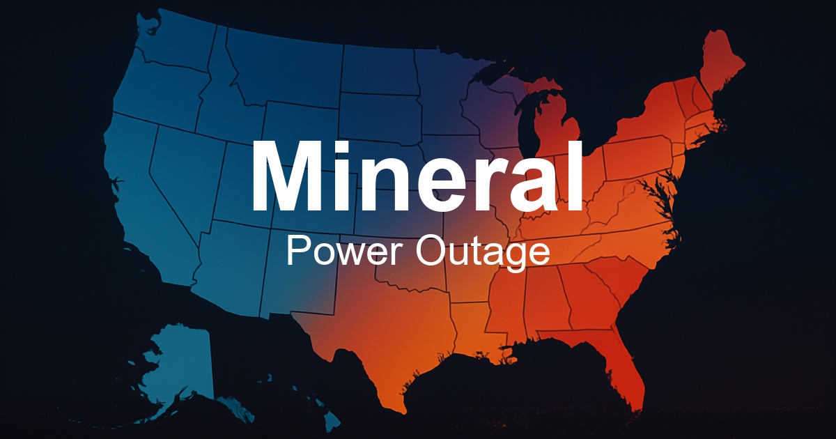 Mineral Power Outages - Live Outage Map & Current Status