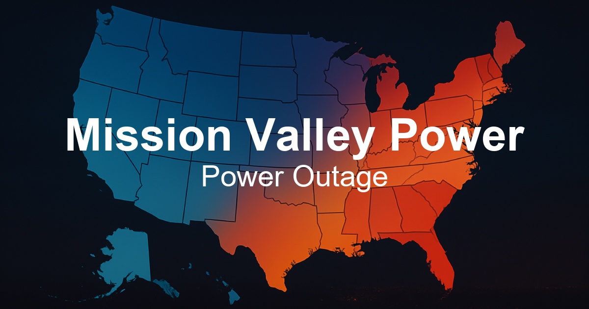 Mission Valley Power Power Outages - Live Outage Map & Current Status