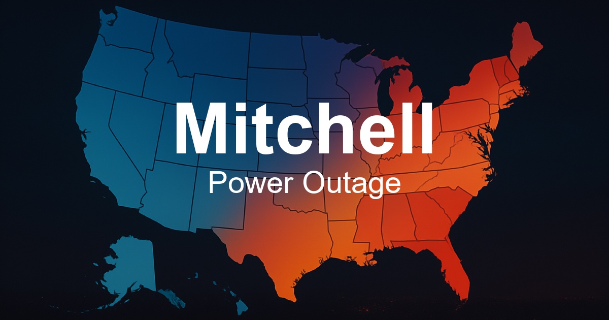 Mitchell Power Outages - Live Outage Map & Current Status