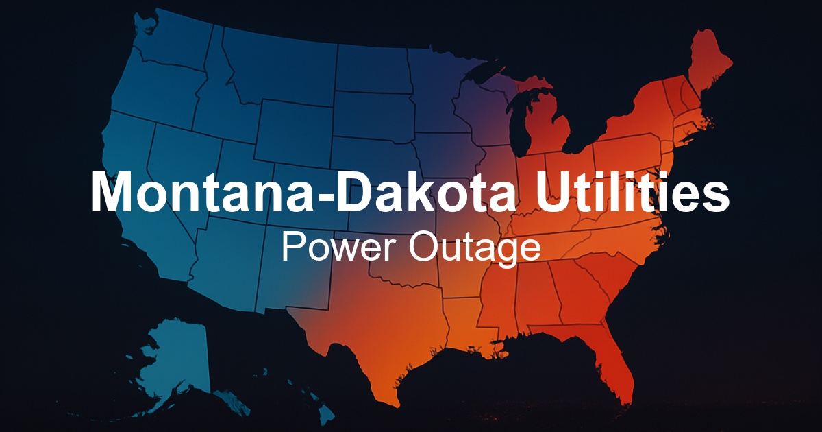 Montana-Dakota Utilities Power Outages - Live Outage Map & Current Status