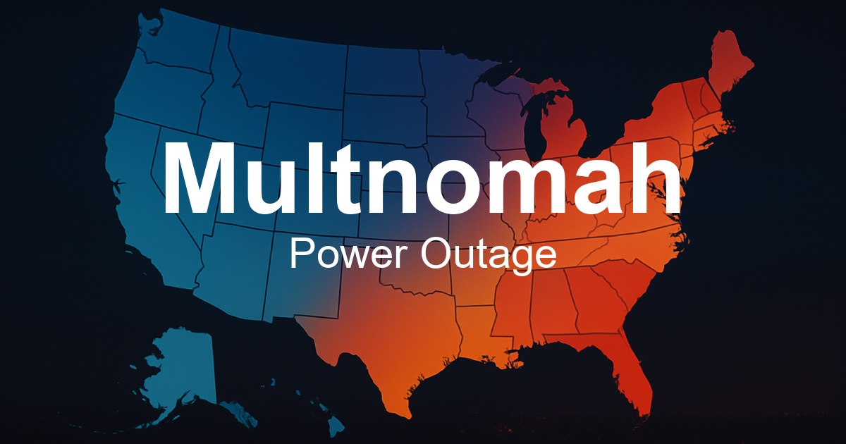 Multnomah Power Outages - Live Outage Map & Current Status