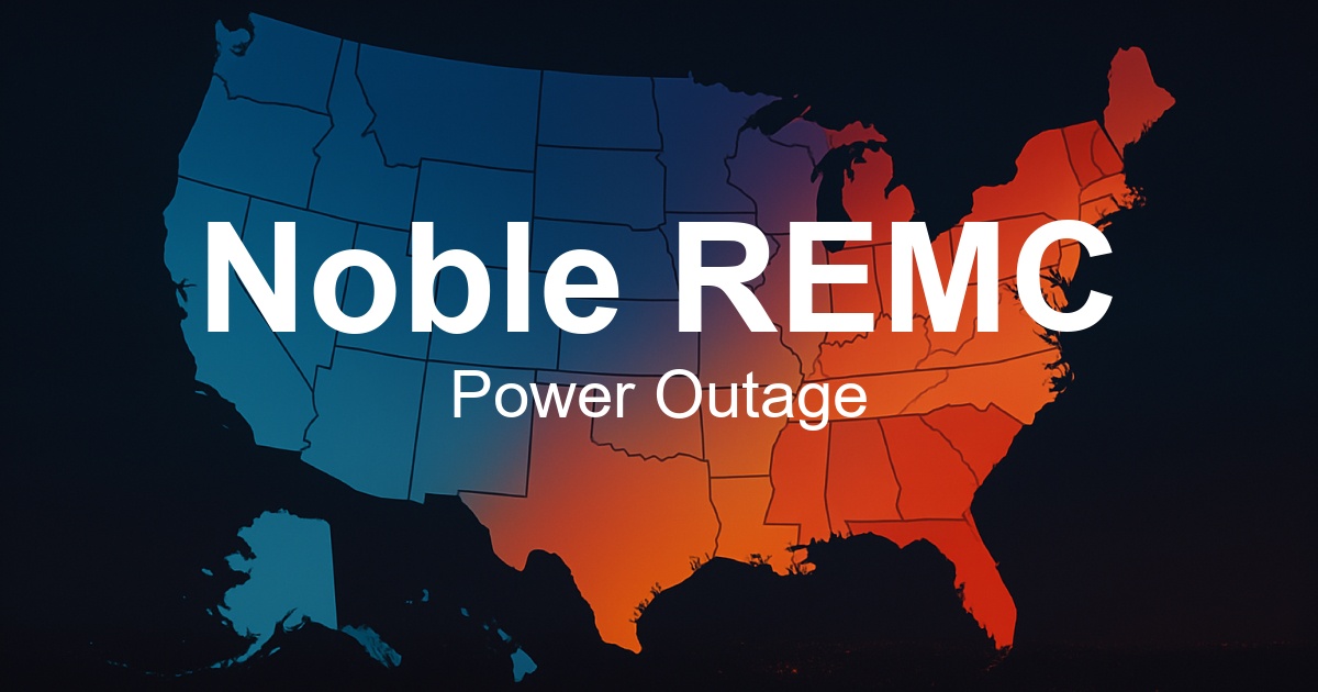 Noble REMC Power Outages - Live Outage Map & Current Status