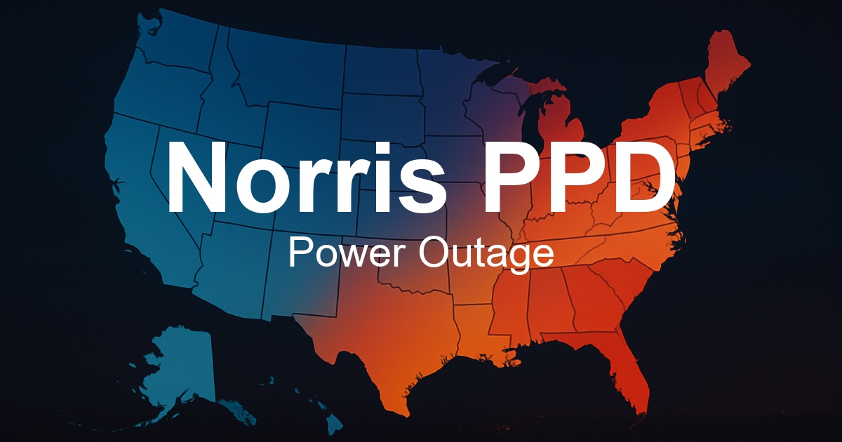 Norris PPD Power Outages - Live Outage Map & Current Status
