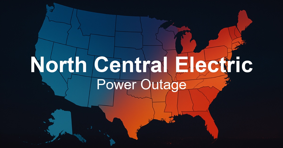 North Central Electric Power Outages - Live Outage Map & Current Status